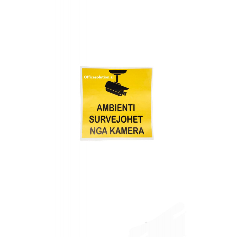 TABELË TREGUESE ADEZIVE AMBIENTI SURVEJOHET NGA KAMERA